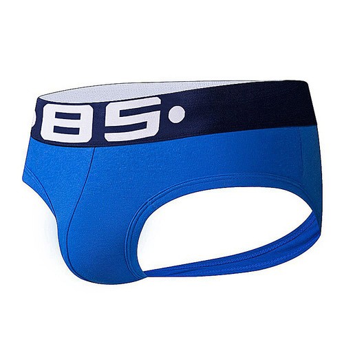 New Men's Backless G-string Solid Color Shorts Sexy Cotton Low Waist ...