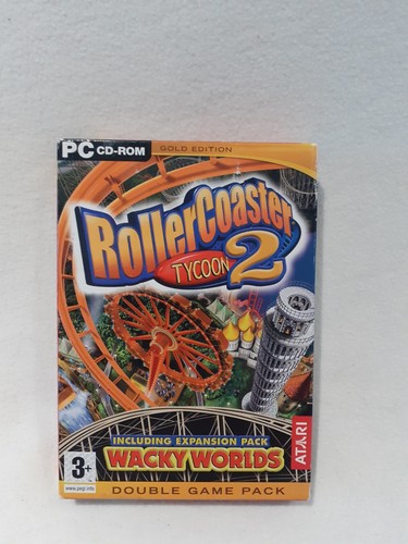 PC CD-ROM ATARI ROLLERCOASTER TYCOON 2 GOLD EDITION & WACKY WORLDS ...