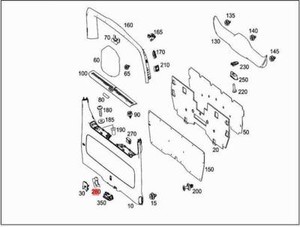 Genuine Clip MERCEDES Vaneo Vito 414 W414 W447 Bus MPV 0129883778 | eBay