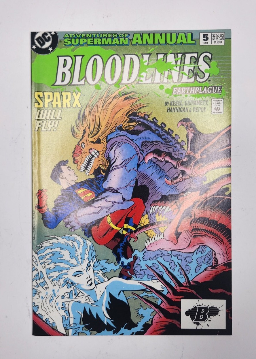 1993 Bloodlines Adventure Of Superman Annual #5 Comic Book DC Comics | eBay