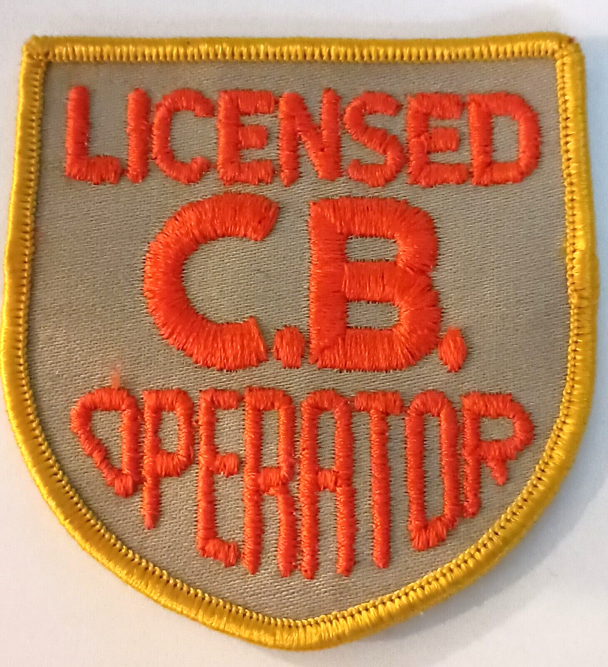 Retro Licensed CB Operator Convey Era Trucker Orange Patch New NOS ...