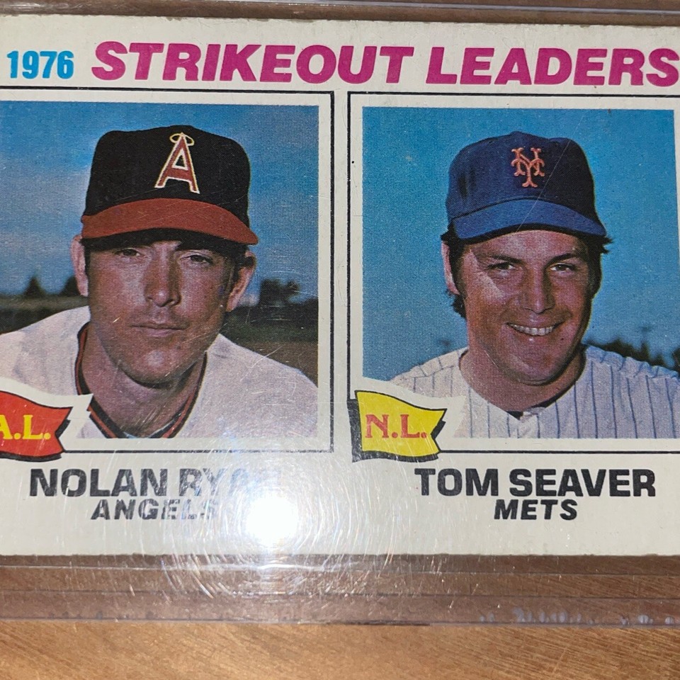 1977 Topps #6 Strikeout Leaders Nolan Ryan Tom Seaver PSA 8 | eBay