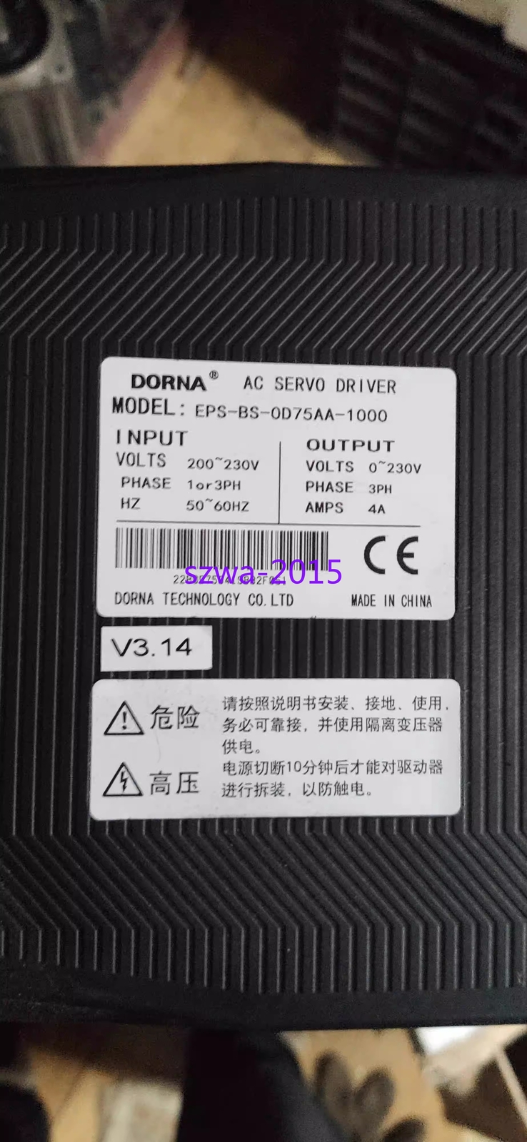 1pcs Used Dongling EPS-BS-0D75AA-1000 servo motor driver | eBay