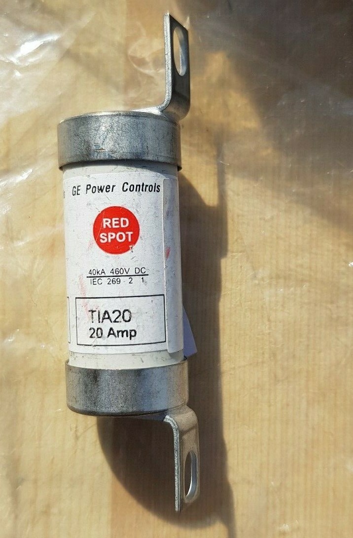 GE Power Red Spot fuse TIA20 20a 80kA 660v AC 40kA 460v DC Type gG New ...