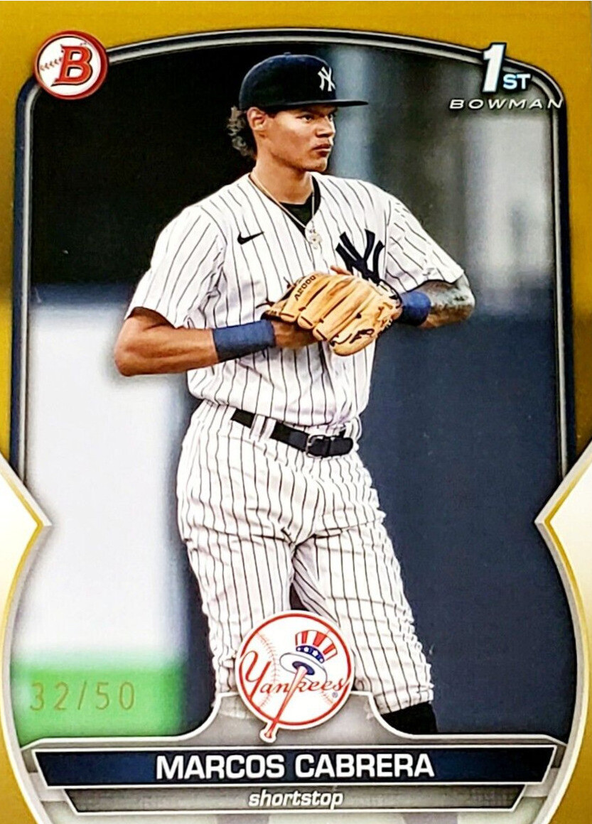 2023 Bowman - Prospects Gold #BP-46 Marcos Cabrera /50 (RC) for sale online | eBay