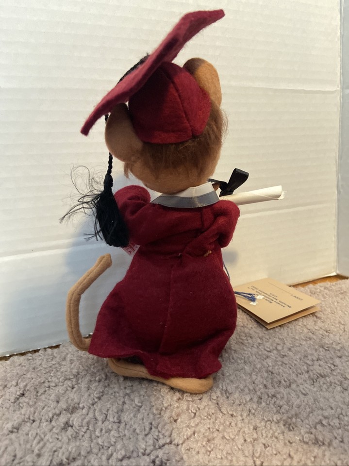 ANNALEE 1994 7" Graduation Mouse (Maroon) *New with tags* | eBay