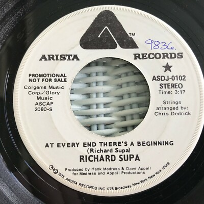 Richard Supa At Every End There's A Beginning DJ Promo 45 mono / stereo ...