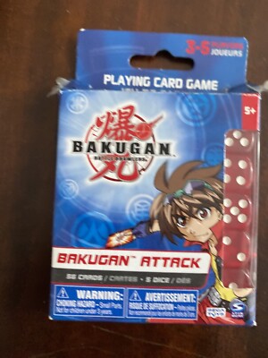 New Bakugan Battle Brawlers Bakugan Attack Playing Card Game 56 Cards 5 ...