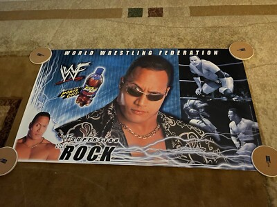 WWF 2000 Superstar Rock RC Edge Maximum Cola PromotionalPoster Rt ...