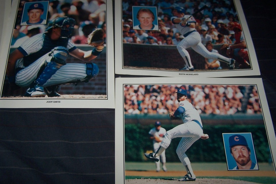 8 CHICAGO CUBS UNOCAL 76 PAPER BASEBALL CARDS - 8 1/2 BY 11 INCHES | eBay