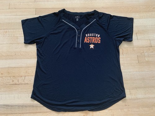 Houston Astros Genuine Merchandise Dri Fit Baseball Shirt Blue Womens ...