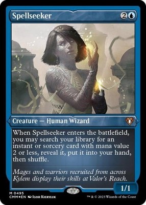 Spellseeker (Foil Etched) -Foil Light Play MTG Commander Masters | eBay UK