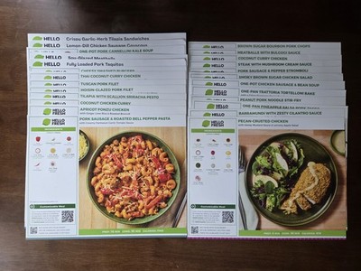 Lot Of 25 Hello Fresh Recipe Cards NO DUPLICATES | eBay