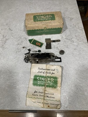 Vintage 1946 SINGER Lockstitch Buttonhole Attachment #121795 Original ...
