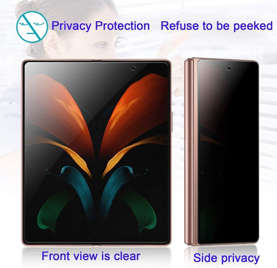 Anti-Spy Privacy Screen Protector/Camera Lens For Samsung Galaxy Z ...