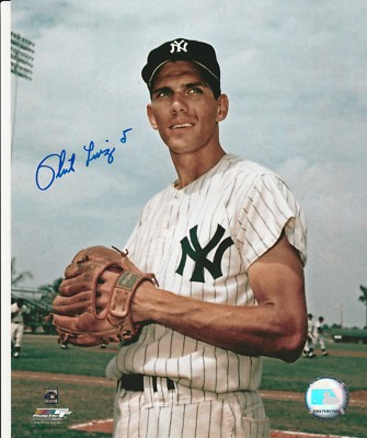 PHIL LINZ SIGNED NEW YORK YANKEES 8X10 COLOR LICENSED MLB PHOTO 1962 ...