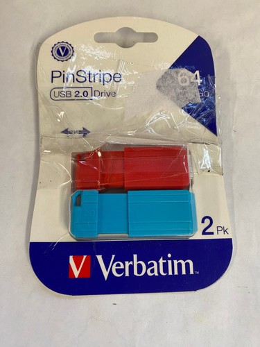 Verbatim PinStripe 64GB USB 2.0 Flash Drive (70059) 24337385 ...