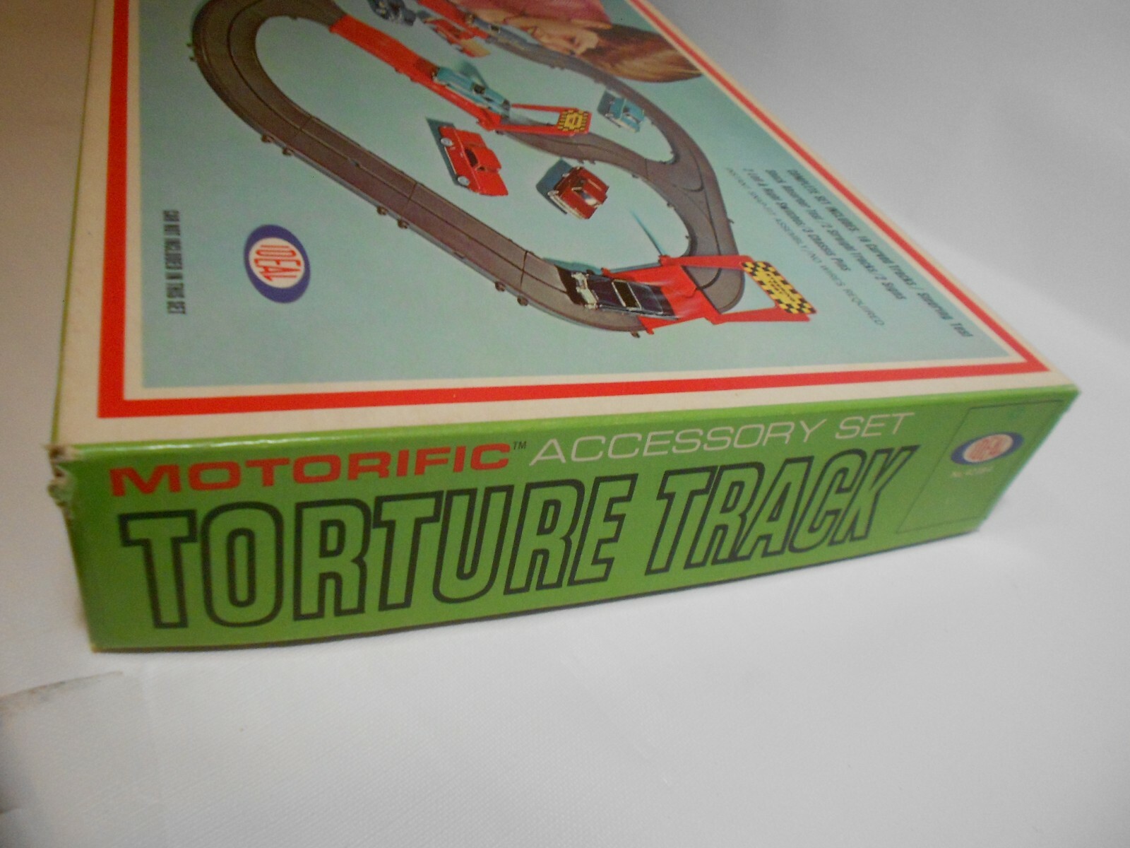 Vintage 1965 Ideal Motorific Torture Slot Track COMPLETE w/ Box Mustang ...