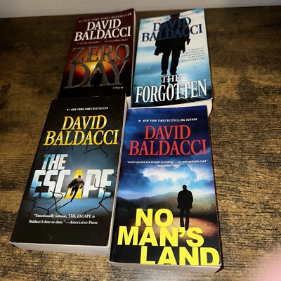 David Baldacci complete set with all 4 paperback books in the John ...