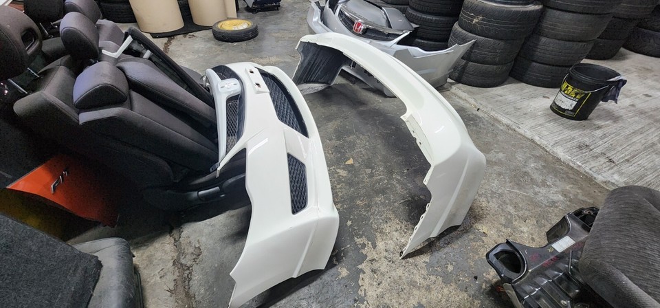 HONDA CIVIC FD2 TYPE R front+rear bumper 2006 2011 GENUINE 71101-SNW ...