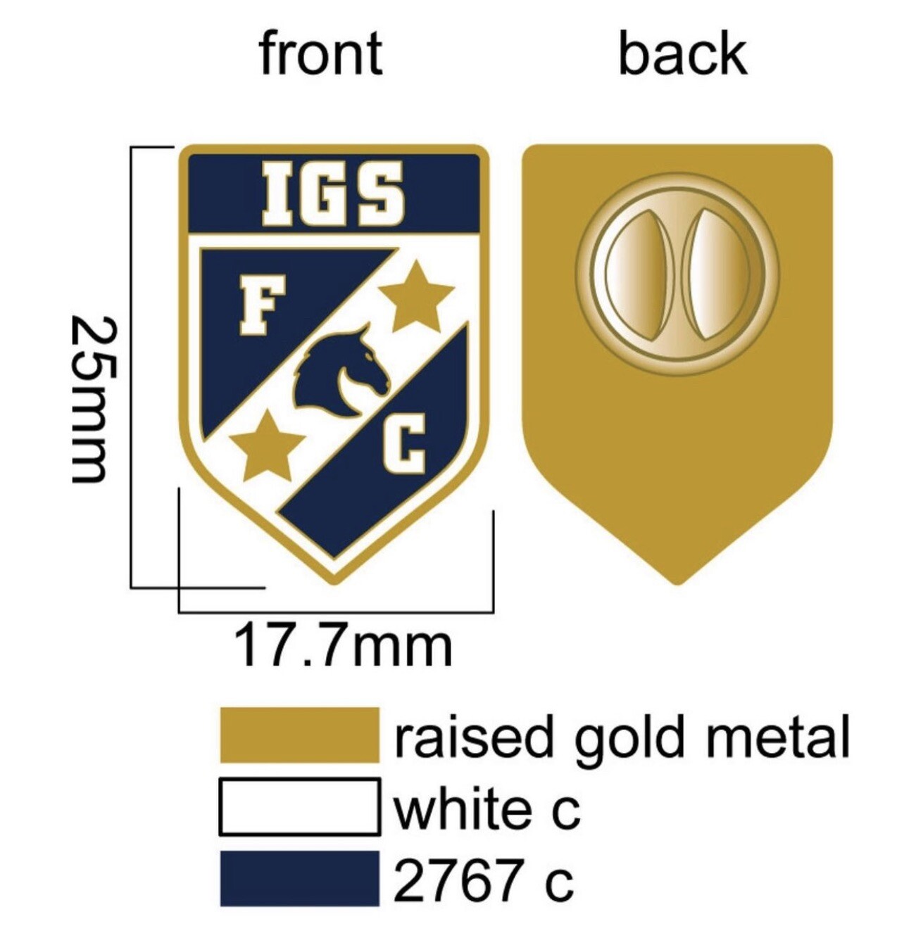 IGS / Invicta Gold Stars FC Non-League football pin badge | eBay UK