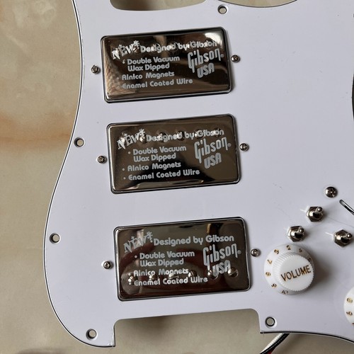 Prewired Loaded Pickguard HHH Ainico 5 Humbucker Pickups for Fender ...