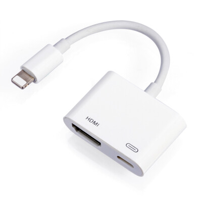 Supports iPhone, iPad, iPod to HDTV, 8-pin to HDMI Digital AV Adapter ...
