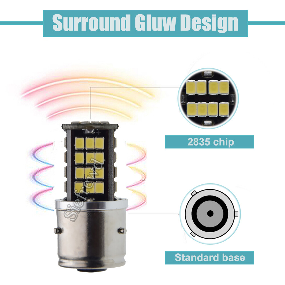 2x 6V 6 Volt BA21S LED Headlight Bulb For Motorcycle Scooter Vintage ...