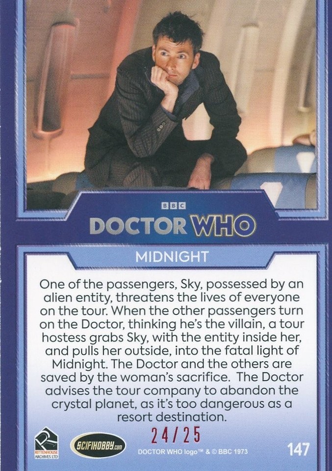 Rare New 2023 Doctor Who Red TARDIS Parallel Base chase card number 147 ...