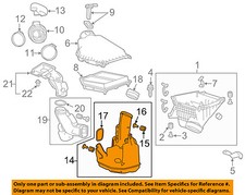 Honda OEM 13-16 Accord Air Intake-lower Resonator 172305A2A00 for sale ...