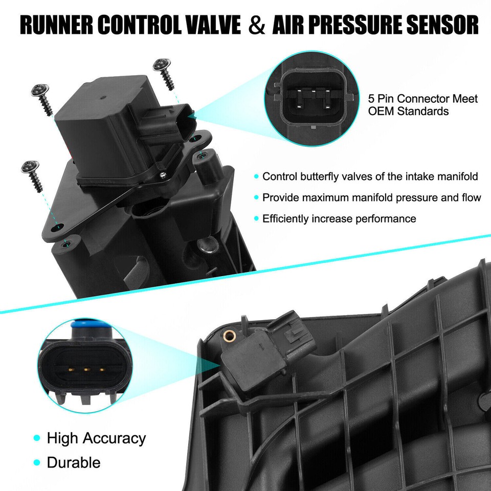 Intake Manifold w/ Runner Control Valve For 07-17 Jeep Patriot Compass ...