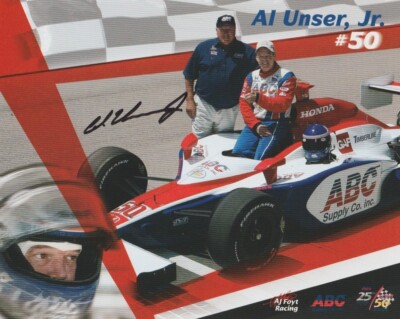 2007 Al Unser, Jr. signed ABC Supply Honda Dallara Indy 500 Indy Car ...