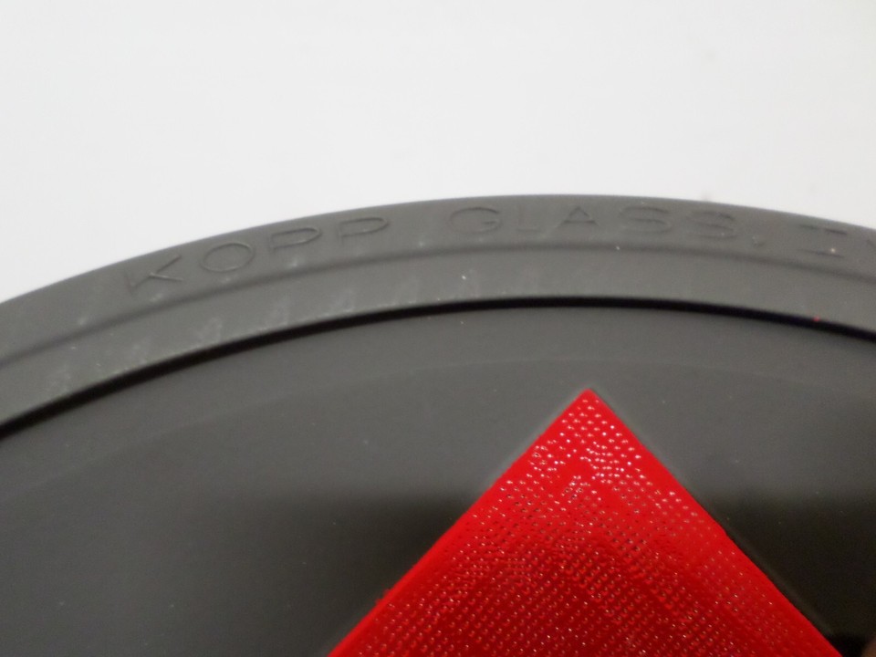 KOPP 12" Red Traffic Light Glass Lens with Arrow TL-1205 NOS Made in ...