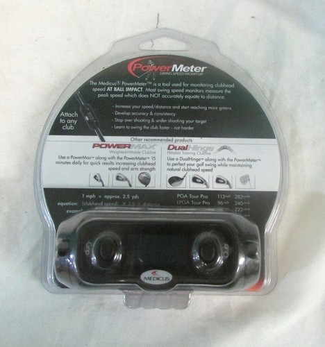 Medicus Power Meter Club Speed Indicator Golf Swing Trainer, New | eBay