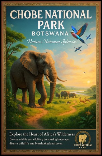 Explore the Heart of Africa's Wilderness Poster | eBay