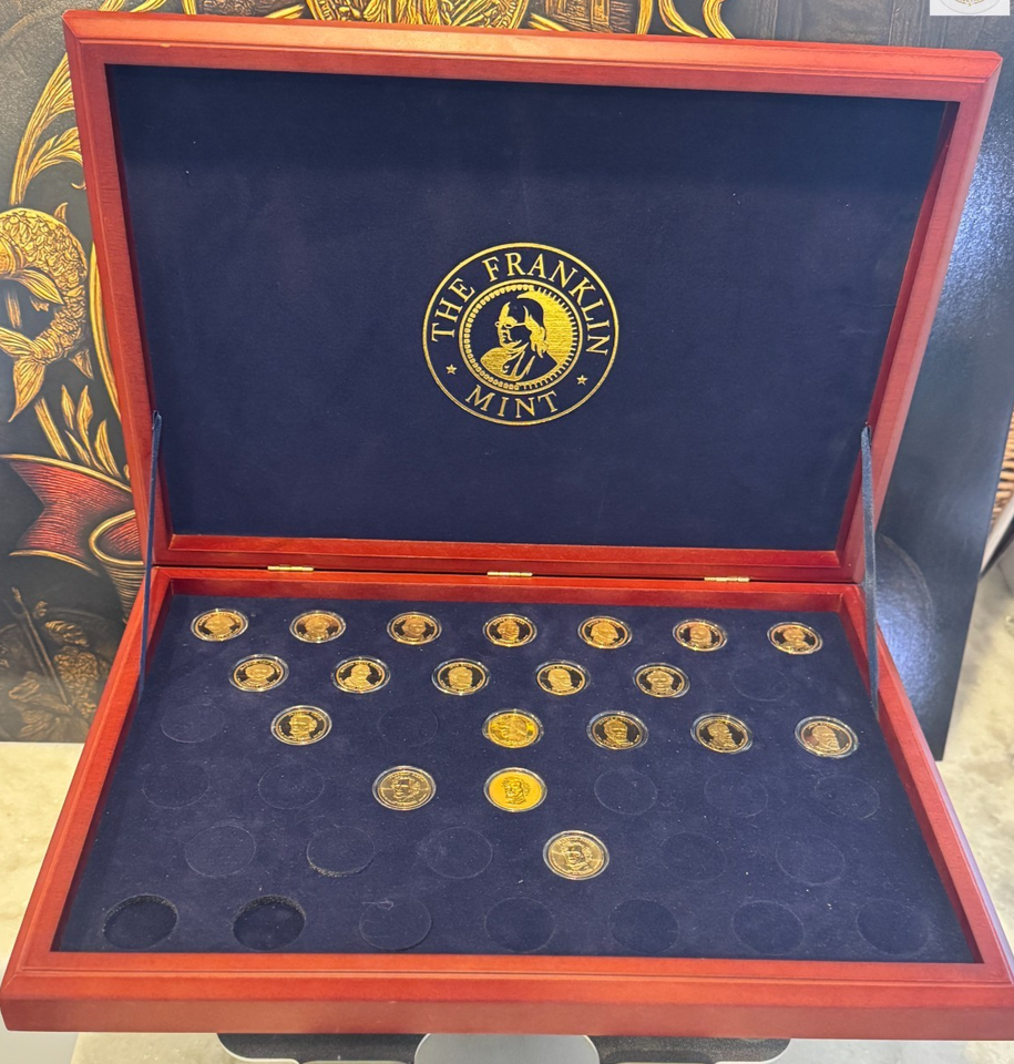 Franklin Mint Presidential Set Box w/ 20 U.S. Mint $1 Coins 🏛️ ...