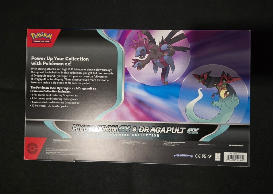 Pokémon TCG Hydreigon EX & Dragapult EX Premium Collection Box - New ...