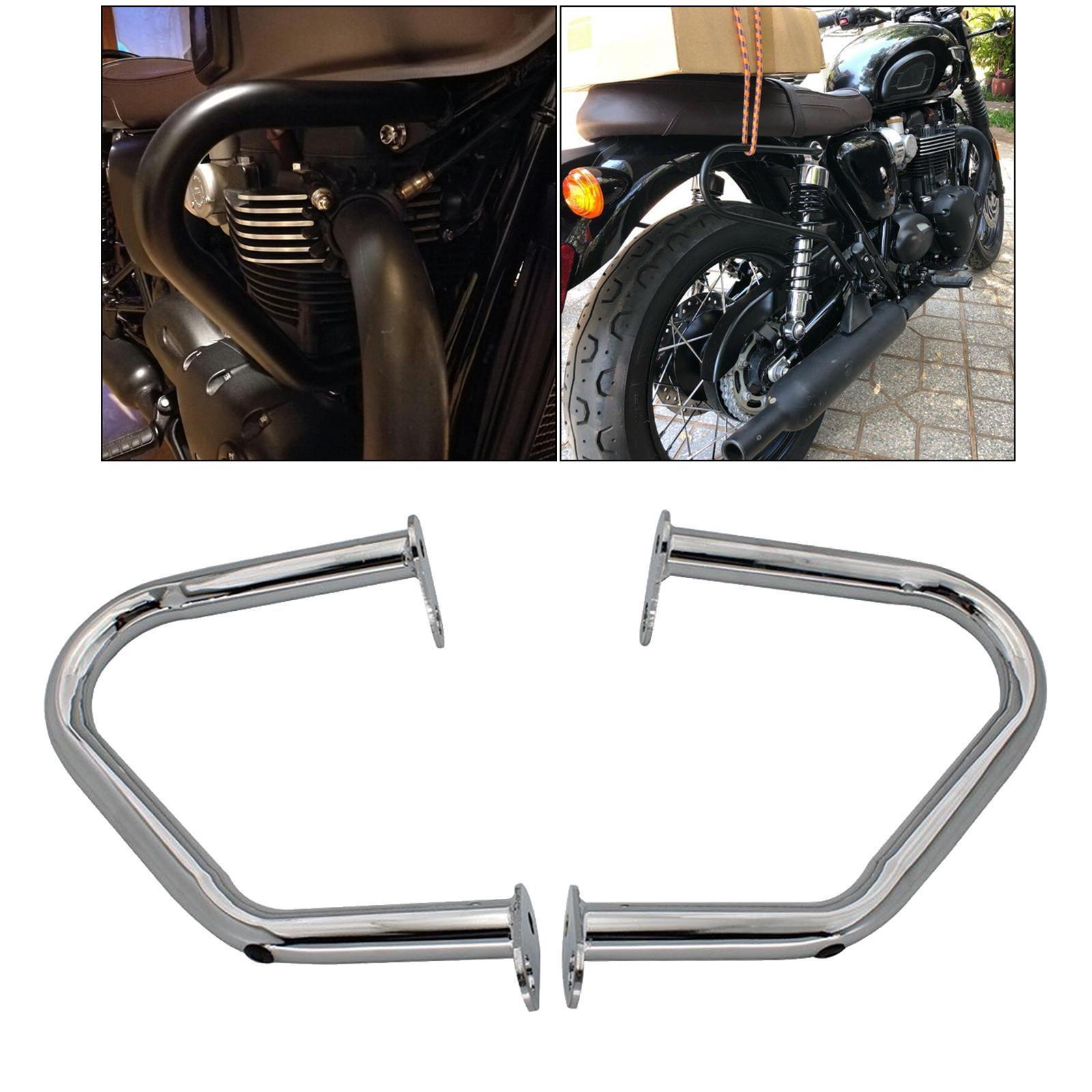 2x Motorcycle Engine Guard Crash Bar Vehicle Accessories For Bobber ...