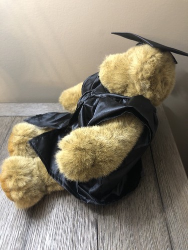 Build A Bear Teddy Bear Graduation Gown and Hat Stuffed Animal 16" | eBay