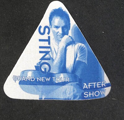 STING, BRAND NEW TOUR CONCERT TOUR PASS, NEAR MINT, AFTER SHOW | eBay