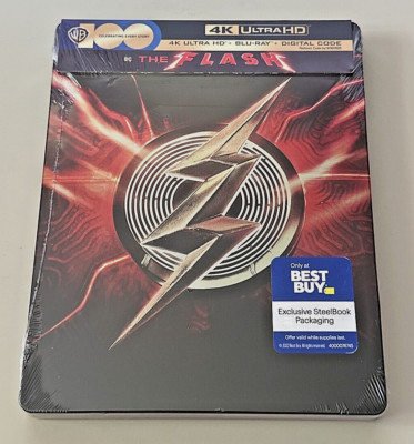 The Flash (4K + Blu-ray + Digital) Steelbook Best Buy Exclusive New and ...