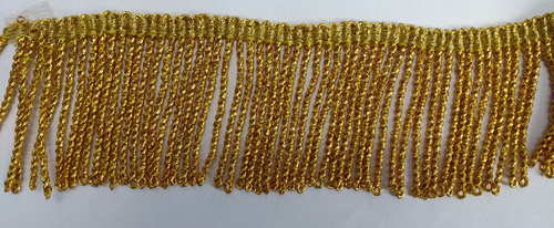 Gold Mylar Thread Fringe 28mm Drop / Military Epaulette Fringe | eBay