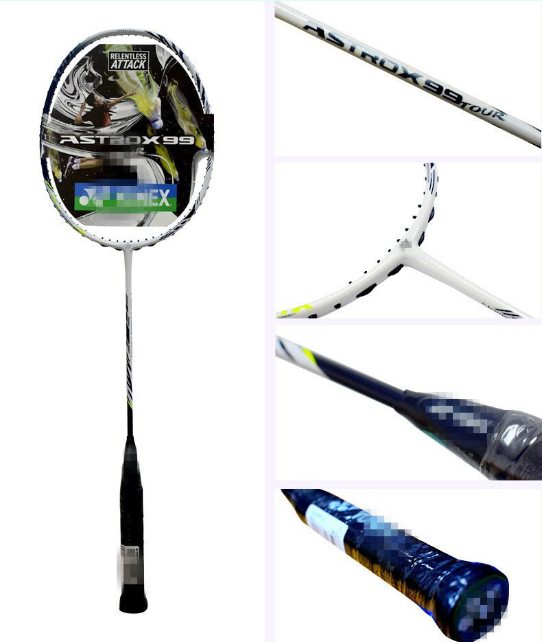 Yonex badminton racket All carbon ultra light lin dan white and black ...