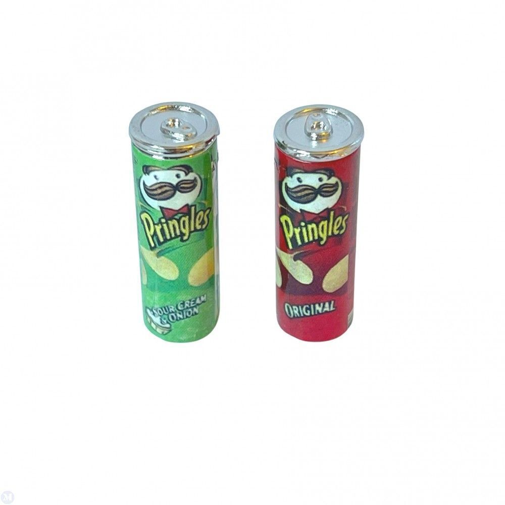 Dollhouse Miniature Two Cans of Pringles | eBay