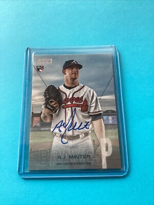 2018 Topps Stadium Club Auto AJ Minter #SCA-AMI Rookie Autograph RC ...