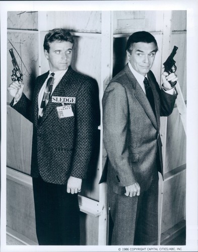 1986 Actors David Rasche Peter Marshall Sledge Hammer 1980s TV Press ...