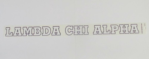 25 Lambda Chi Alpha 18 inch Long Window Sticker Car Auto SUV Inside | eBay