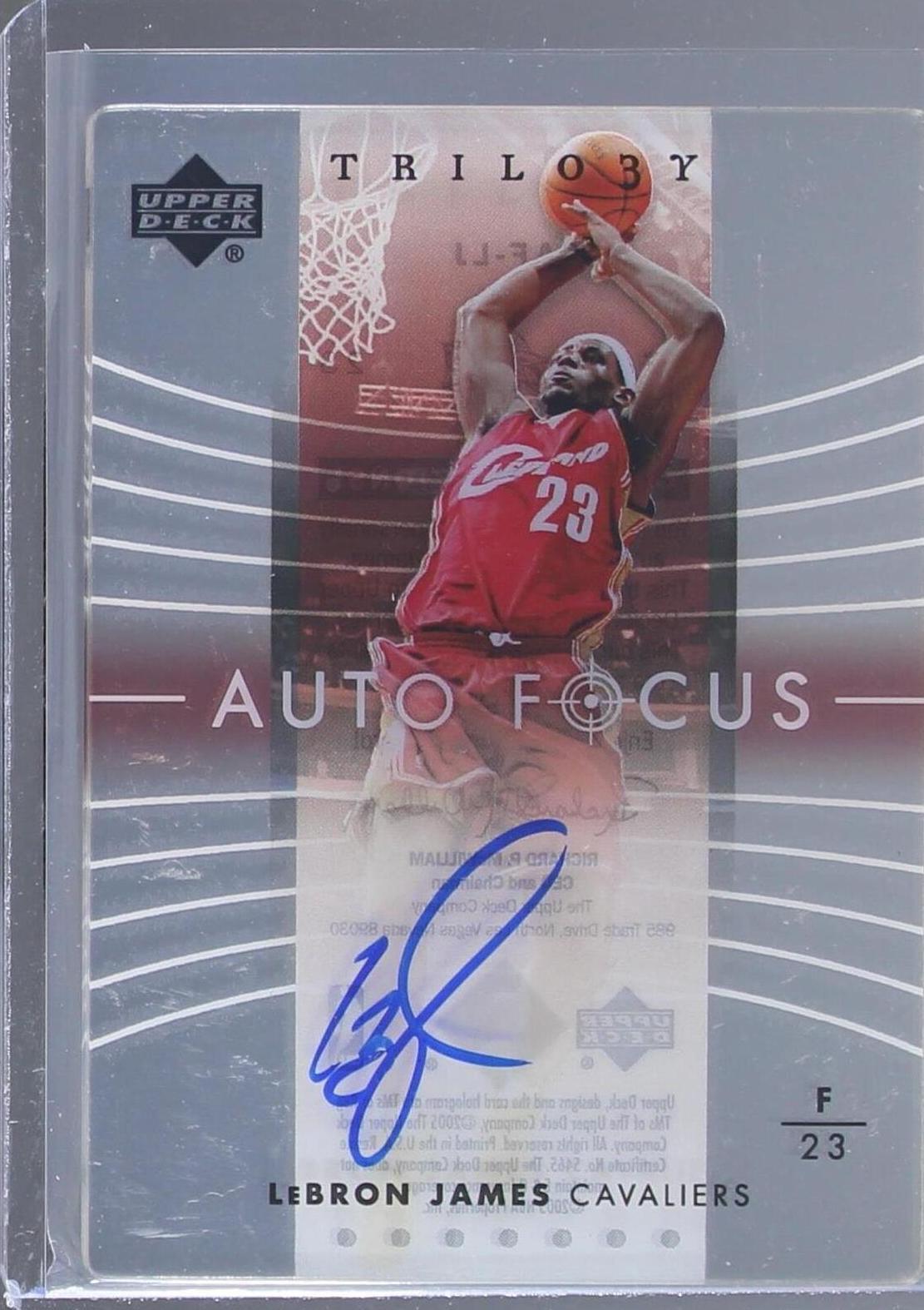 2004-05 Upper Deck Trilogy - Auto Focus LeBron James #AF-LJ (AU) for ...