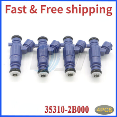 Set 4X 35310-2B000 Fuel Injectors for Hyundai i20 i30 KIA Ceed 1.4L ...