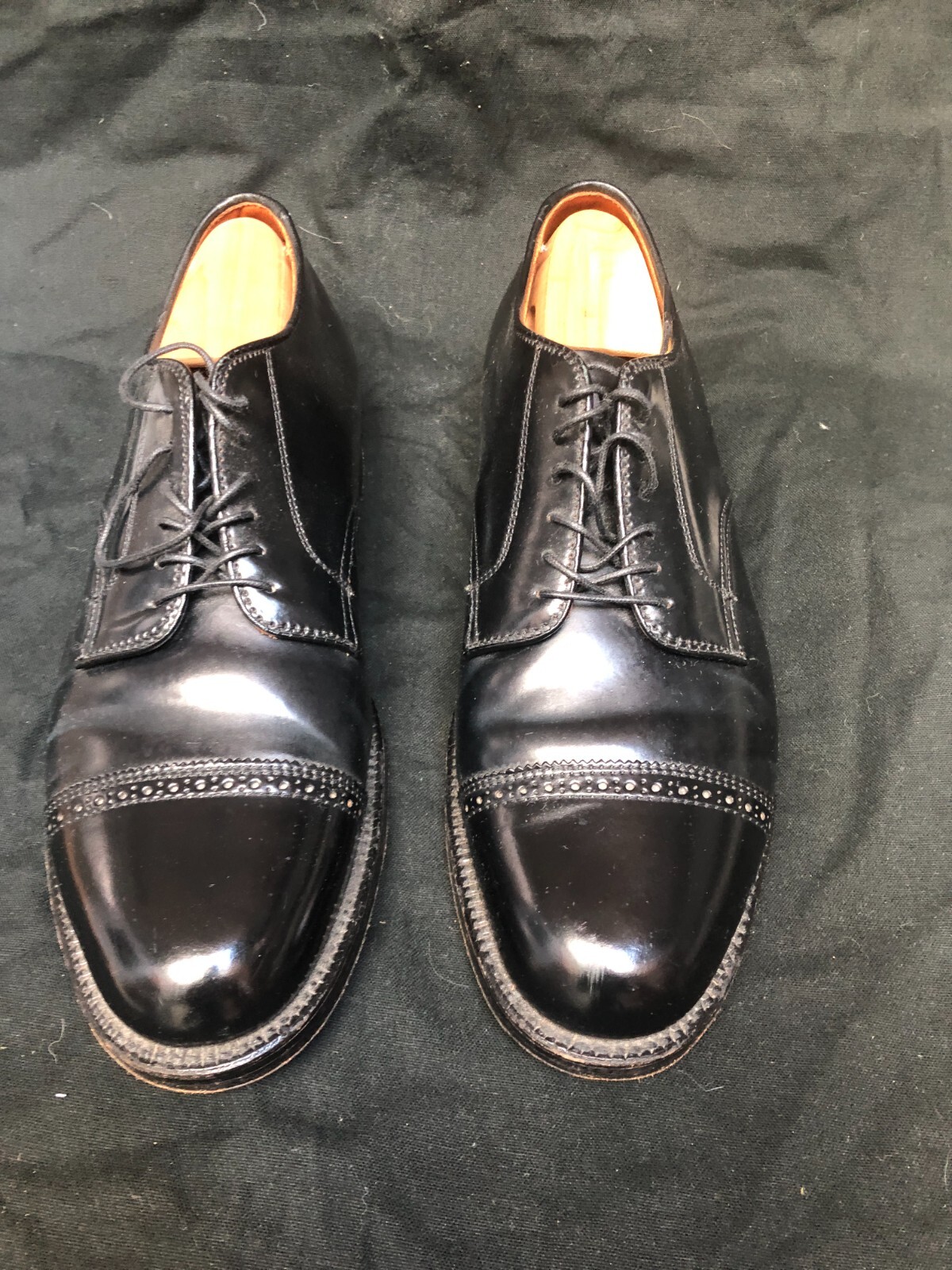 Alden J. Crew Cadet Shoe Cap Toe Black Shell Cordovan… - Gem